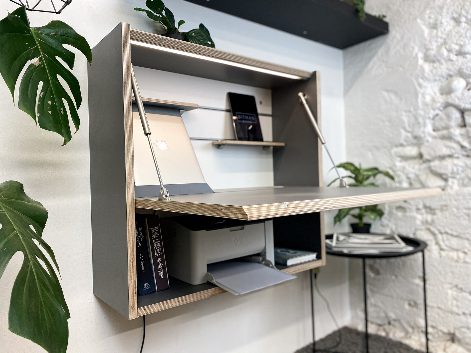 Office Desk• Wall Mount Desk Secretary Desk Folding Desk Work Space ...