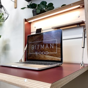 Small Folding Desk• Wall Desk Study Drop Down Desk Space Saving Desk ...