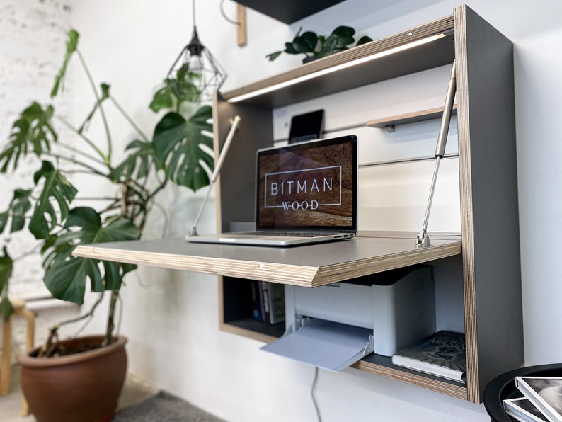Office Desk• Wall Mount Desk Secretary Desk Folding Desk Work Space ...