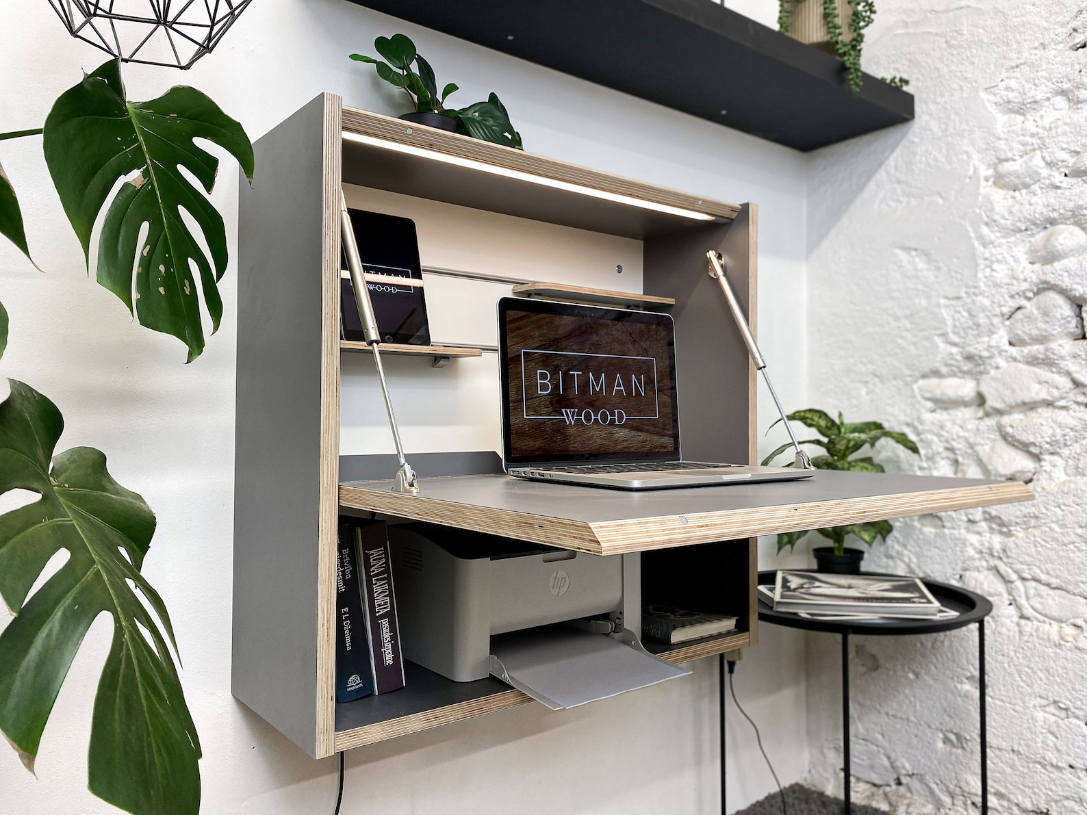 Office Desk Wall Mount Desk Secretary Desk Folding Desk Work - Etsy