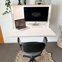 Schreibtisch • Klappschreibtisch Arbeitsplatz Schreibtisch Platzsparend ...