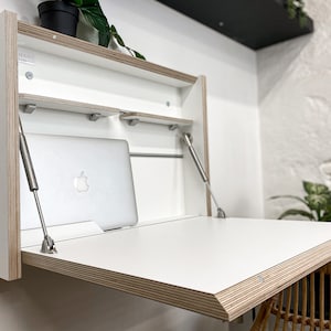 Small Folding Desk• Drop Down Desk Space Saving Desk Office Desk ...