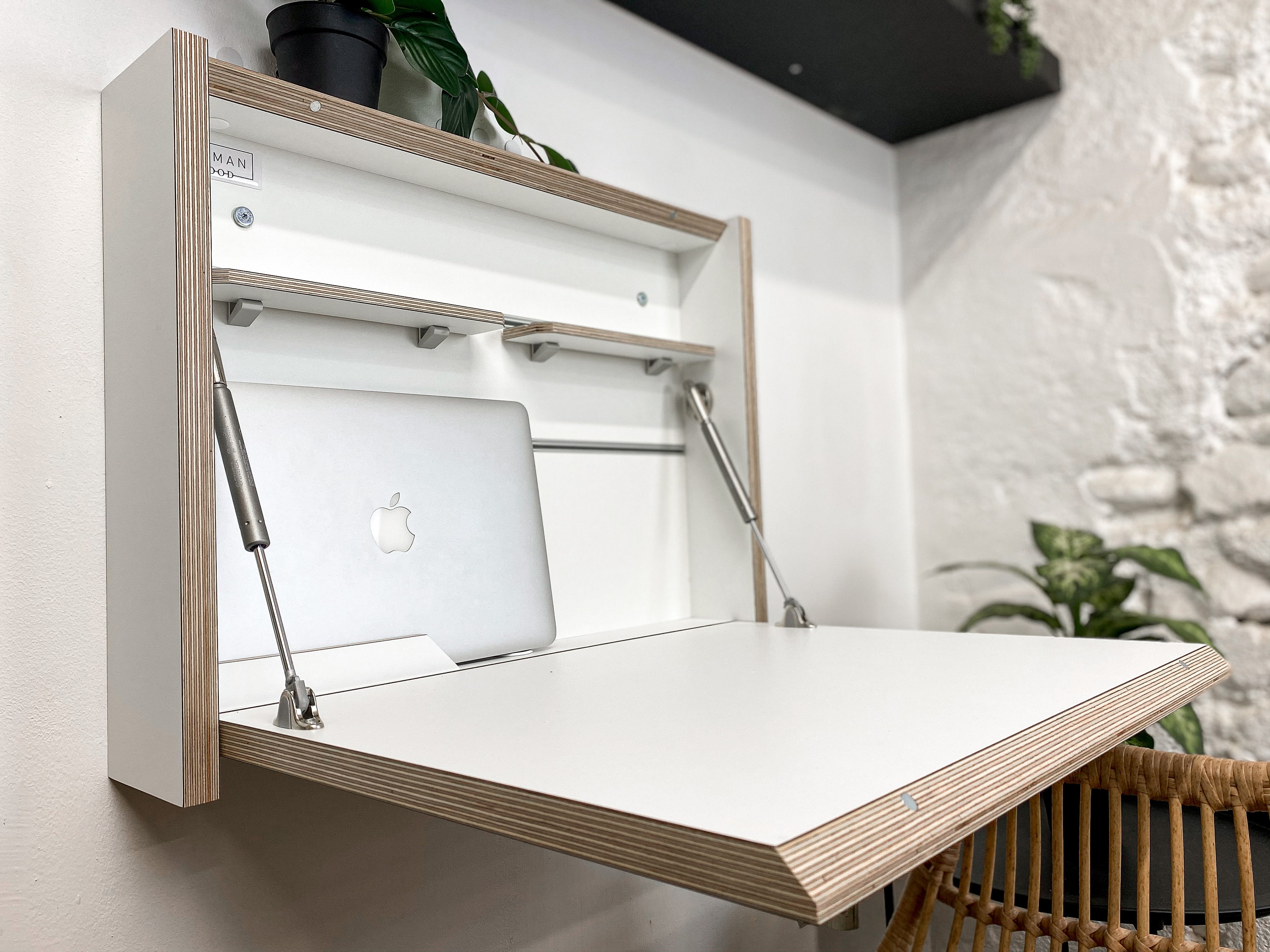 Small Folding Desk Drop Down Desk Space Saving Desk Office | Etsy UK