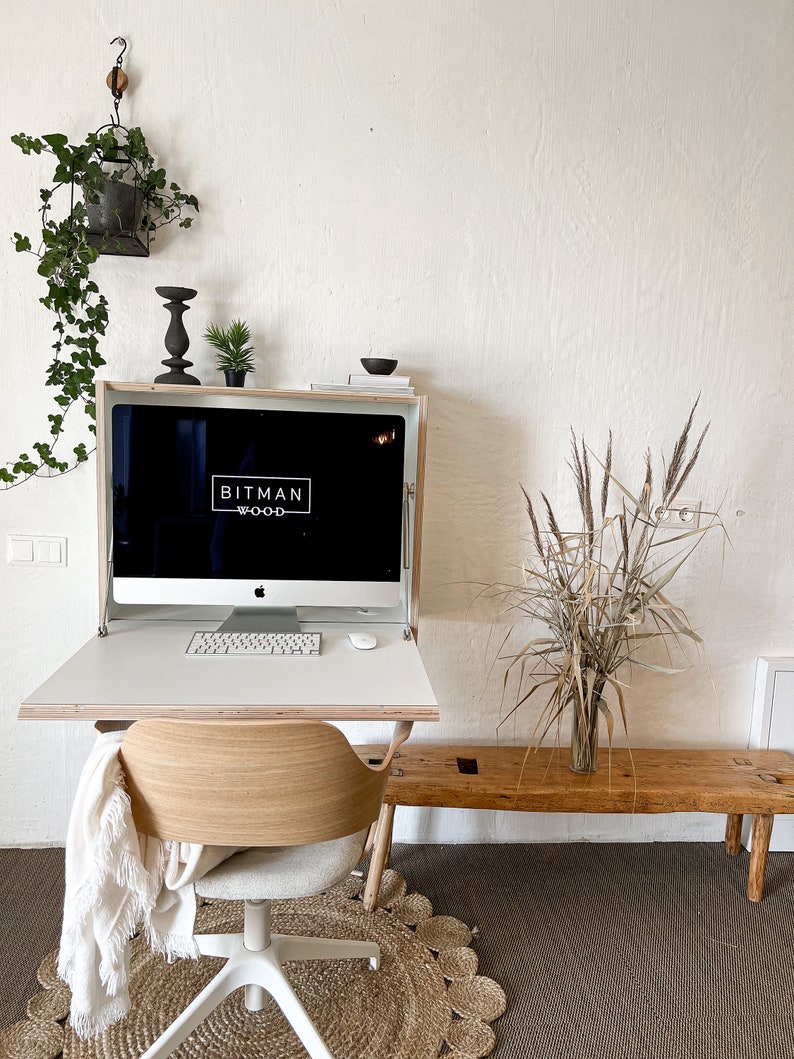 27 Monitor Desk Office Desk Home Office Work Space Modern - Etsy