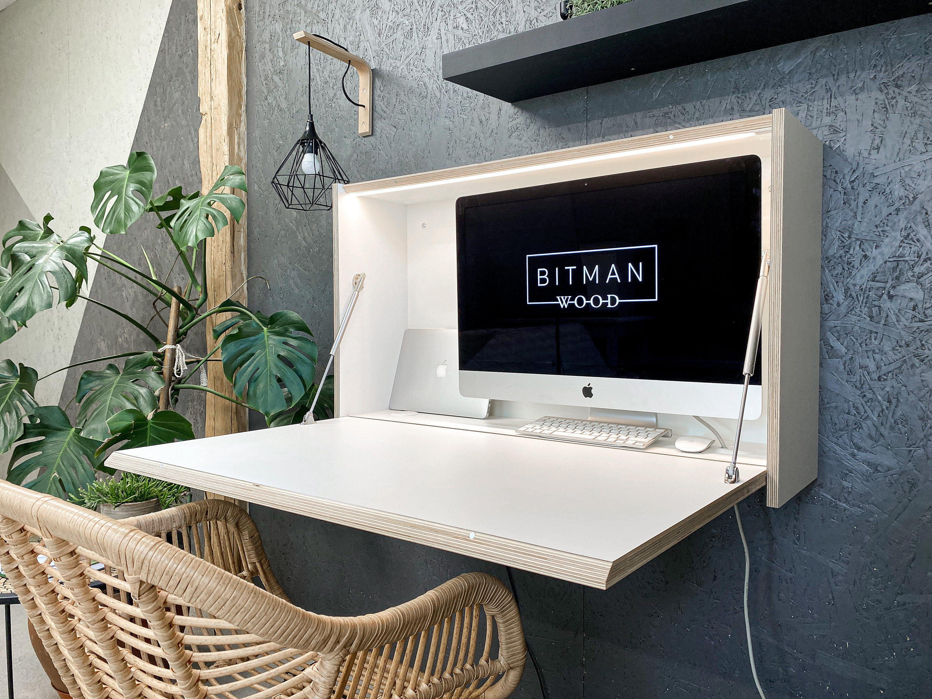 Large Office Desk Floating Desk Home Office Work Space Modern - Etsy Canada