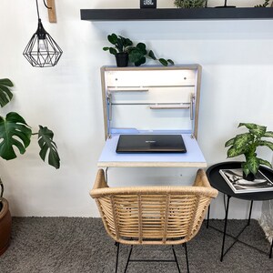 Small Folding Desk• Drop Down Desk Space Saving Desk Office Desk ...