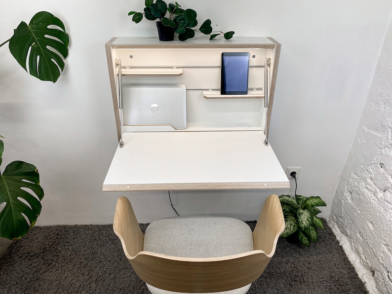 Original Desk Wall Mounted Folding Desk Space Saving Desk - Etsy