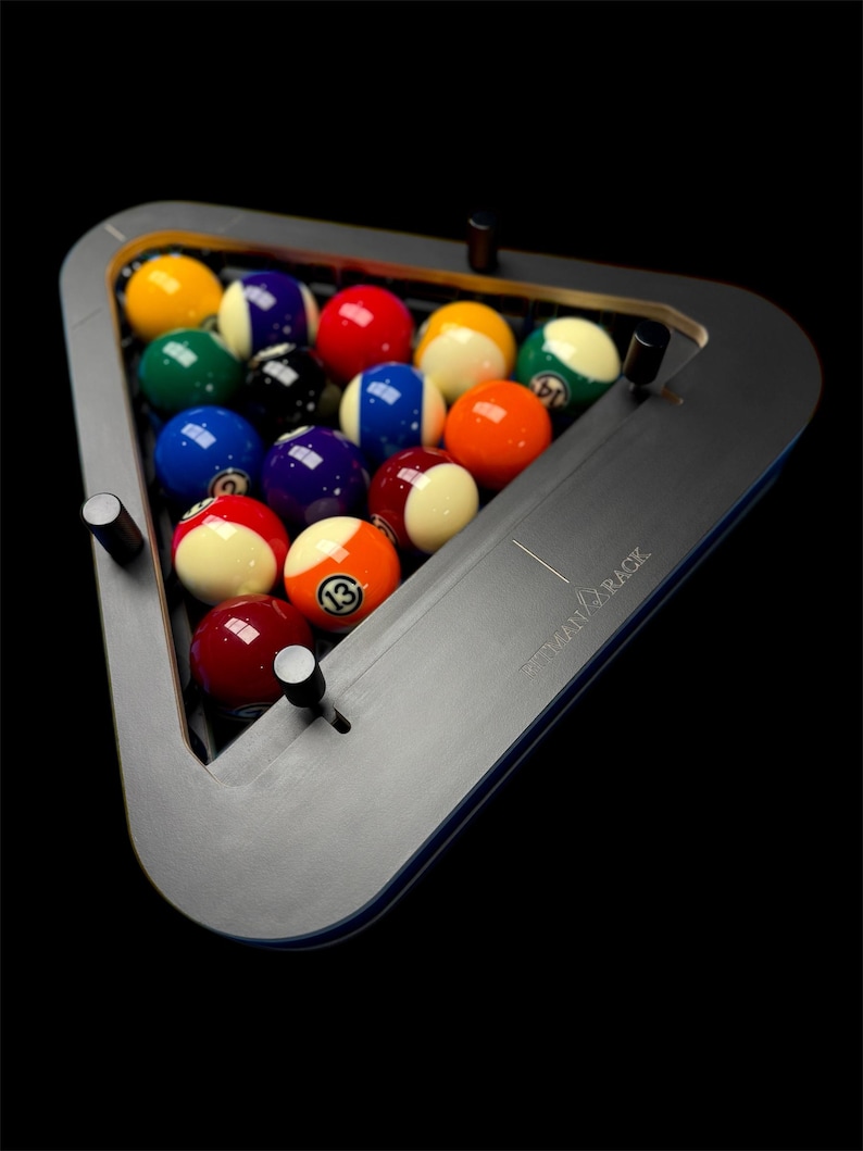 Bitmanrack 8-BALL PRO• Billiard Rack Rack Pool Snooker Gift for Him ...