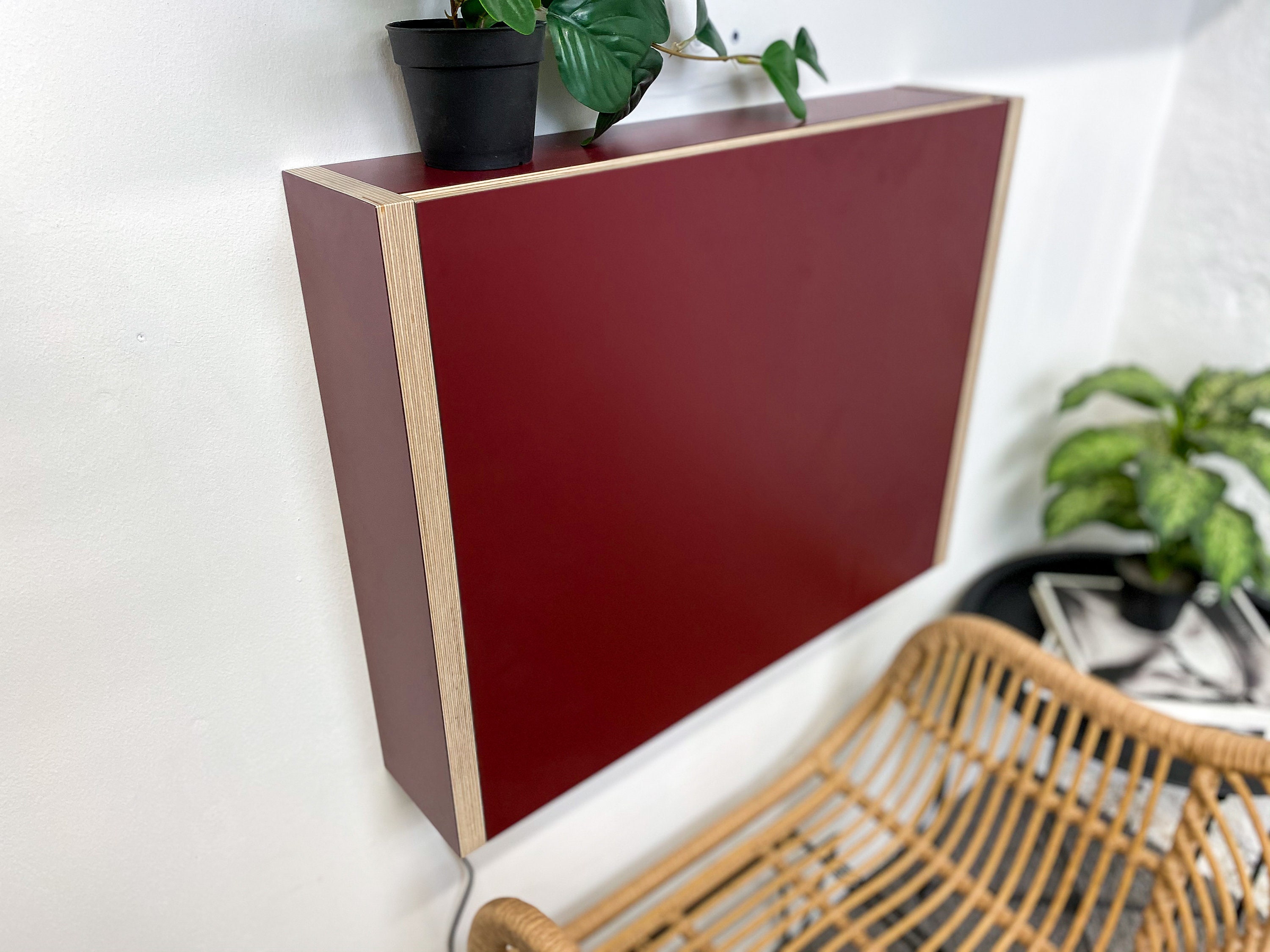 Small Folding Desk• Wall Desk Study Drop Down Desk Space Saving Desk ...