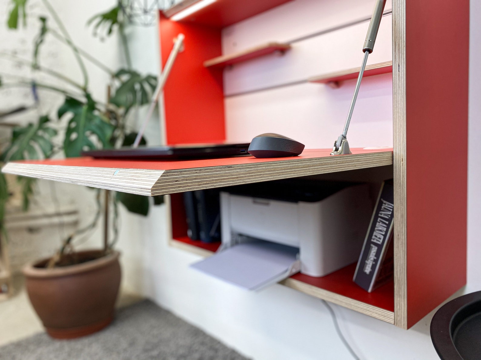 Office Desk Work Space Floating Desk Space Saving Desk Wall | Etsy