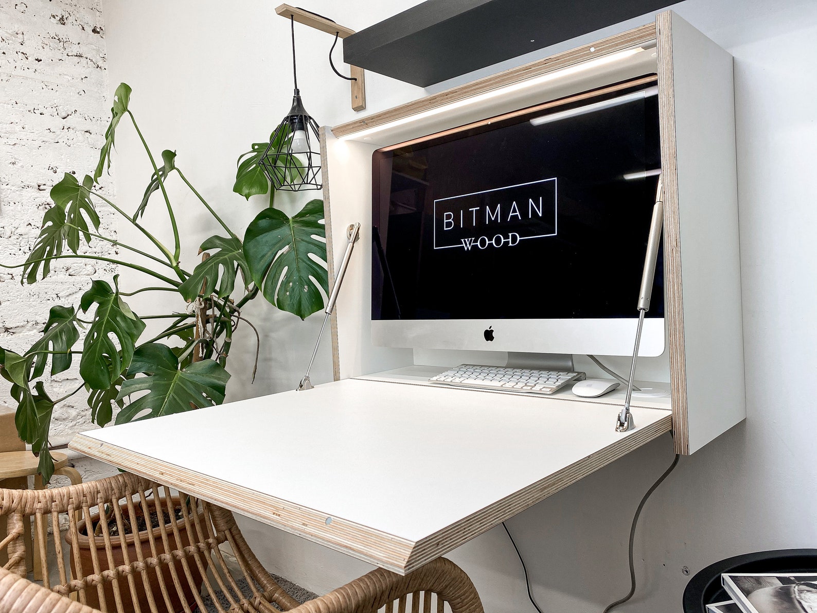 27 Monitor Desk Office Desk Home Office Work Space Modern - Etsy