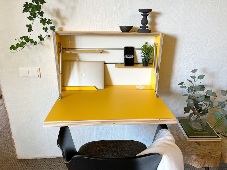 Original Desk Study Desk Wall Mounted Folding Desk Space - Etsy