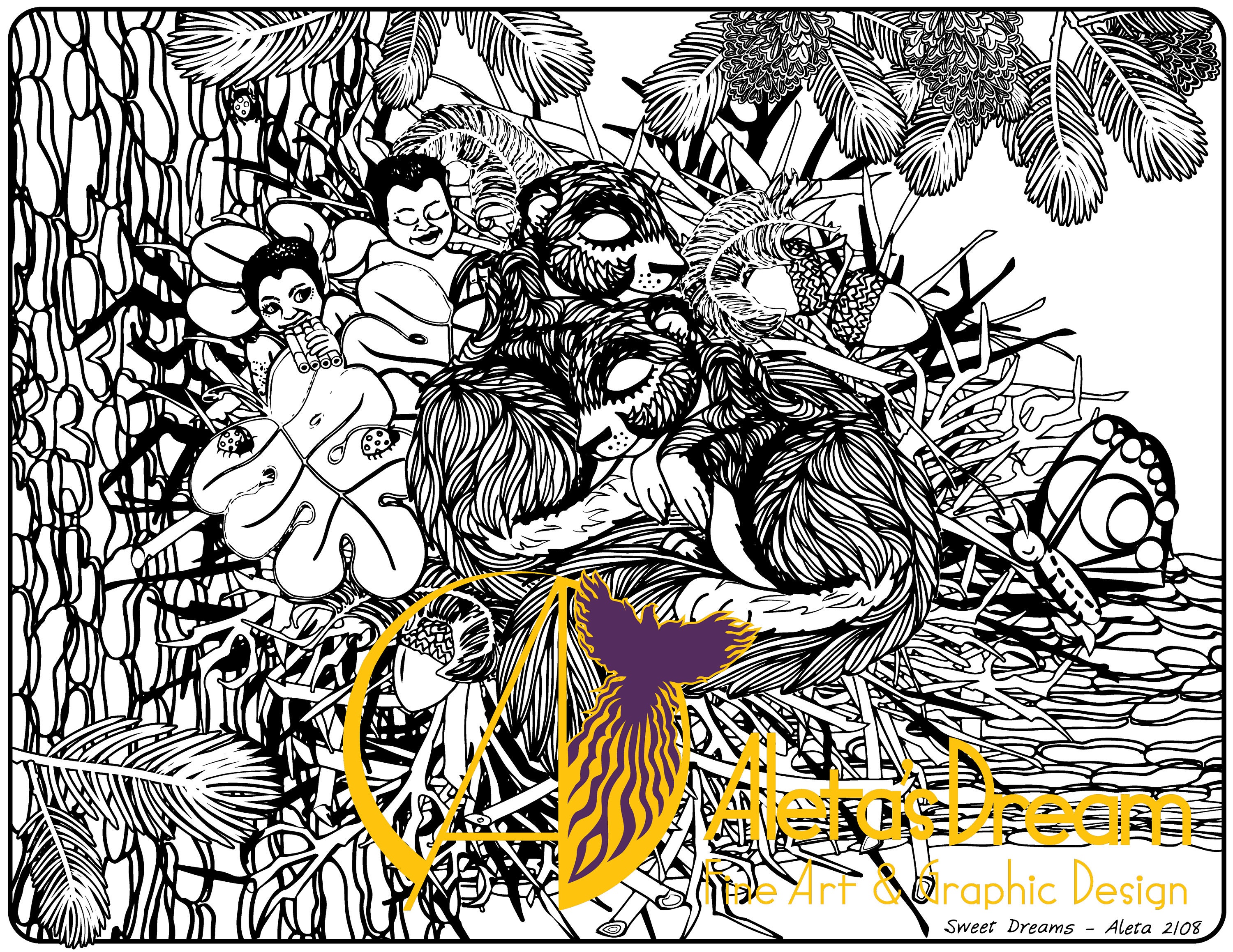 Aleta's Menehune Coloring Book Printable Coloring Pages - Etsy