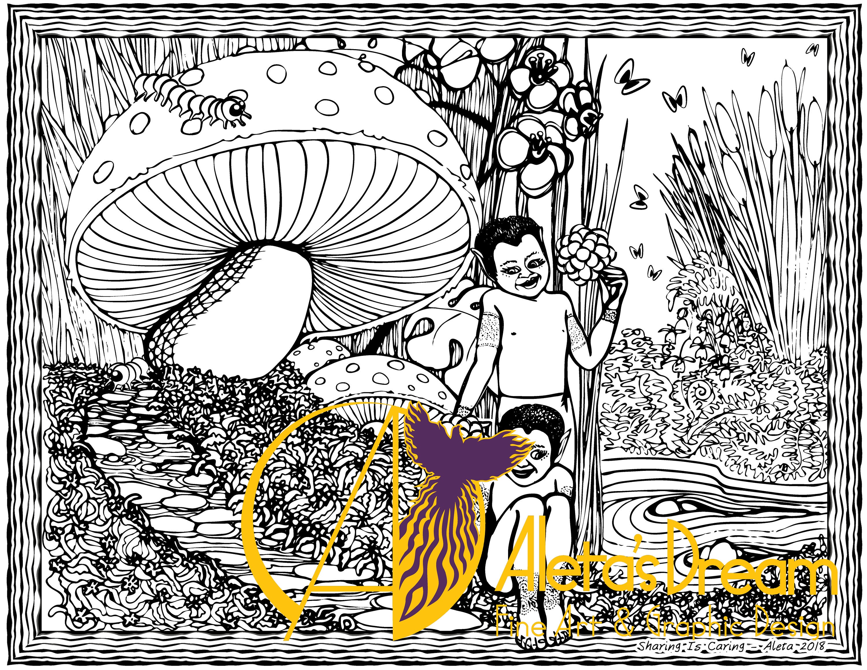 Aleta's Menehune Coloring Book Printable Coloring Pages - Etsy