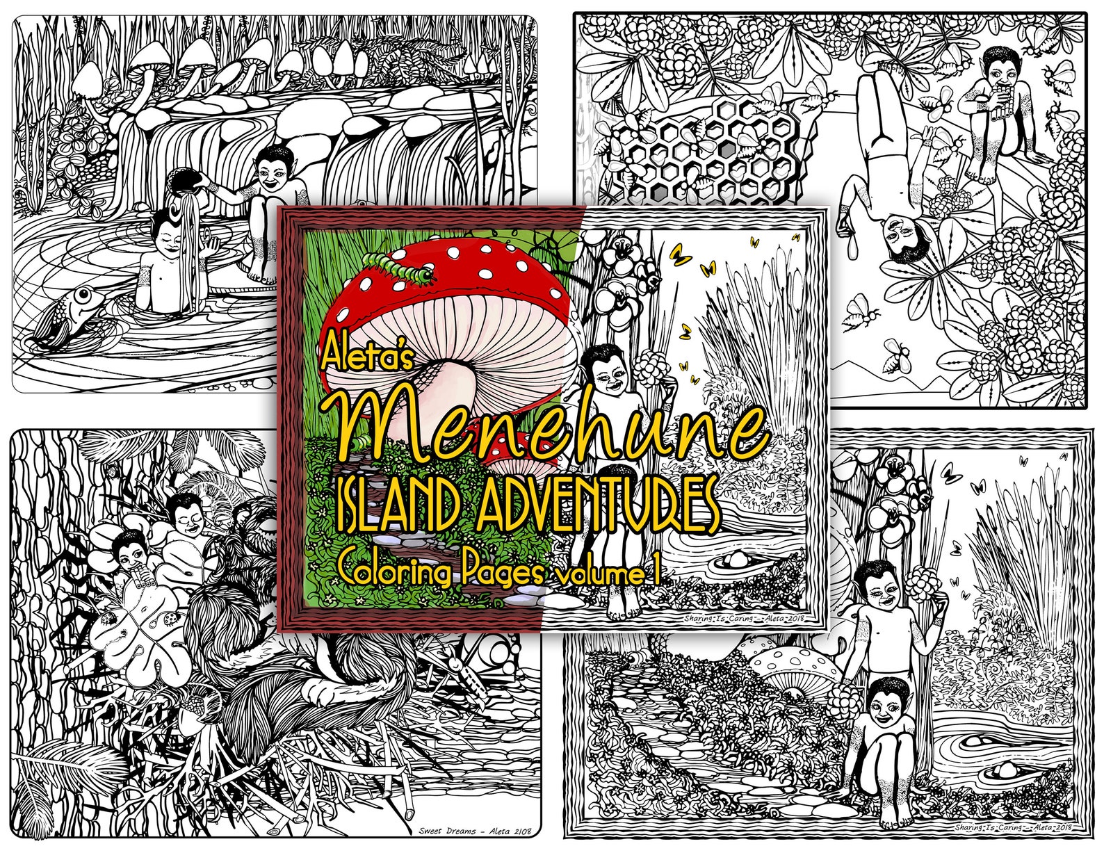 Aleta's Menehune Coloring Book, Printable Coloring Pages, All Ages ...