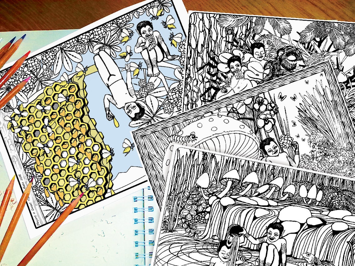 Aleta's Menehune Coloring Book Printable Coloring Pages - Etsy