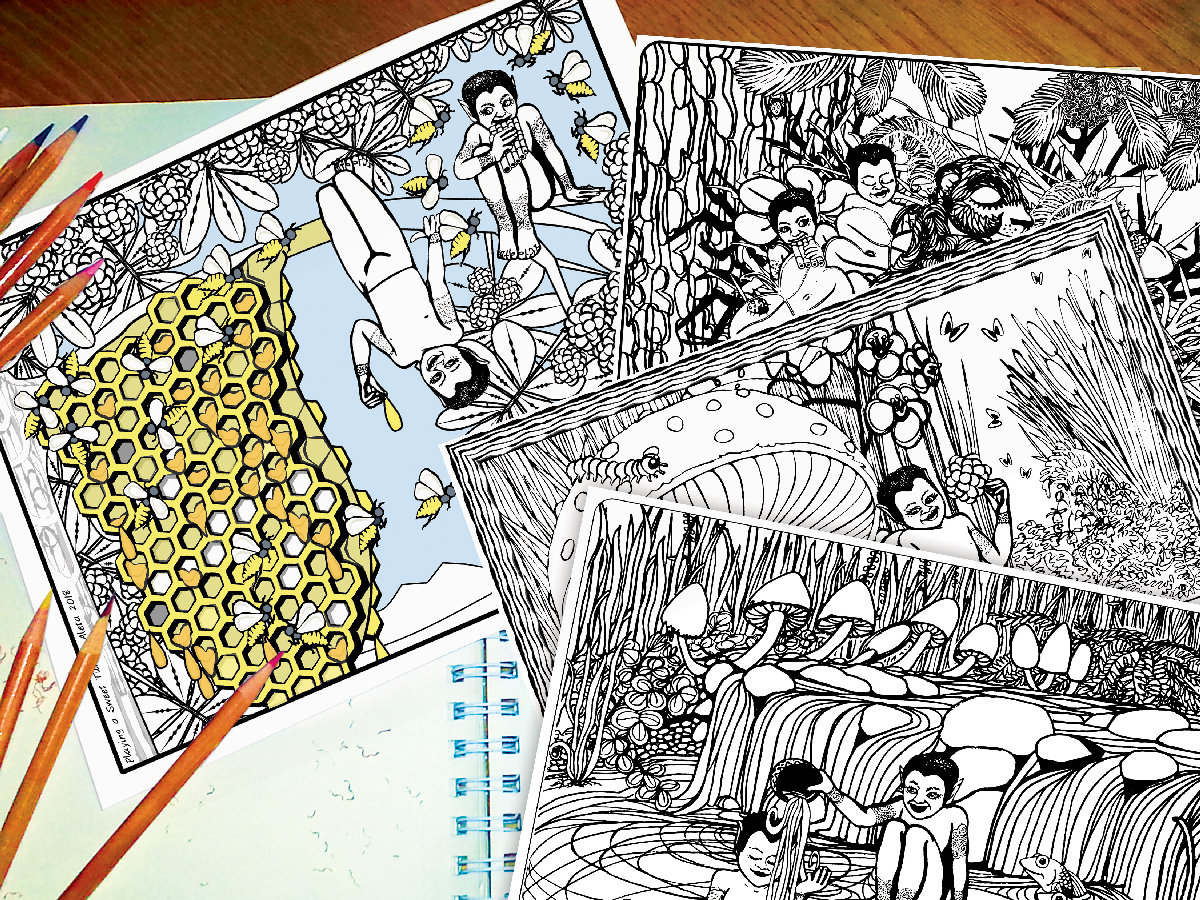 Aleta's Menehune Coloring Book, Printable Coloring Pages, All Ages ...