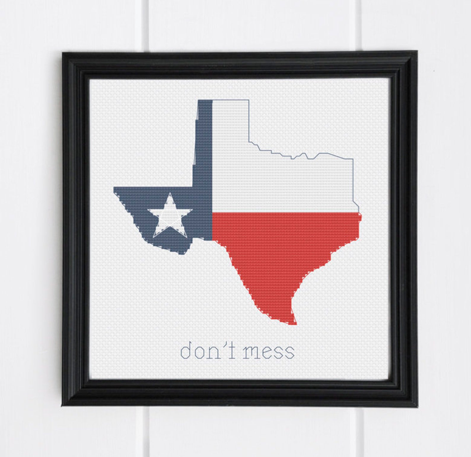 Texas Flag Cross Stitch Pattern PDF - Etsy