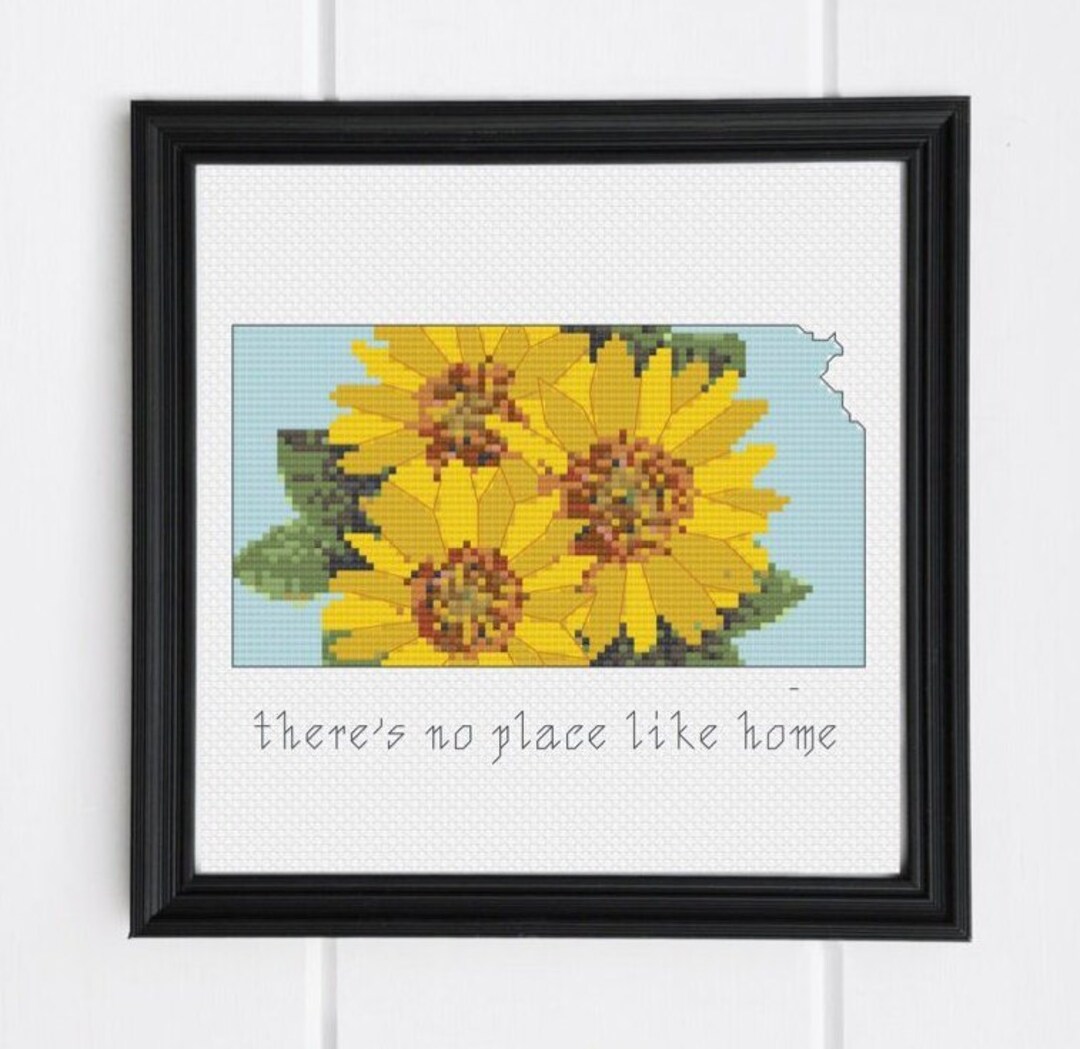 Kansas Sunflower Cross Stitch Pattern PDF - Etsy