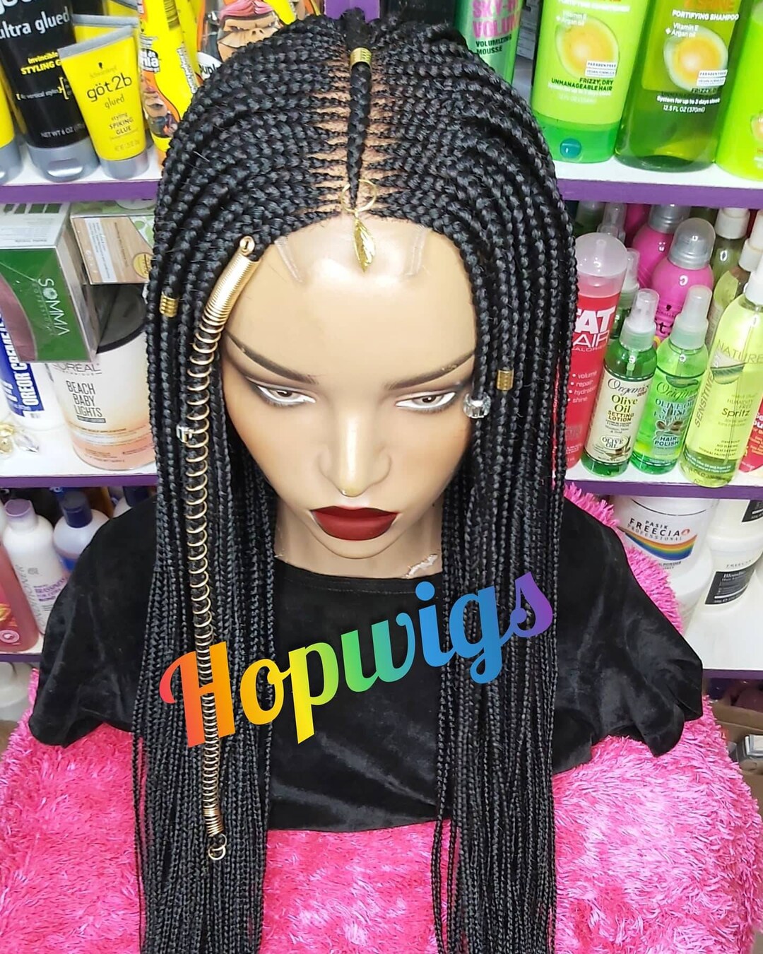 Corn Row Wig - Etsy