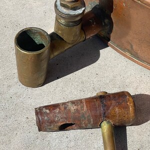 Large Swedish Hanging Copper Dispenser & Spigot / 19th Century Vintage ...