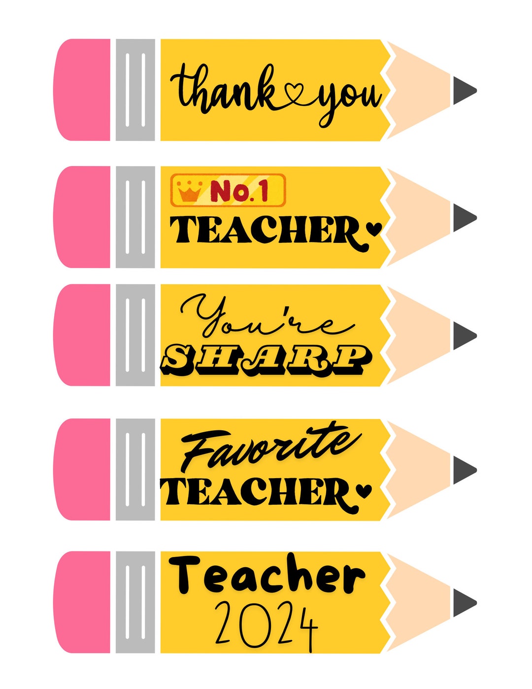 Teacher Appreciation Template - Etsy