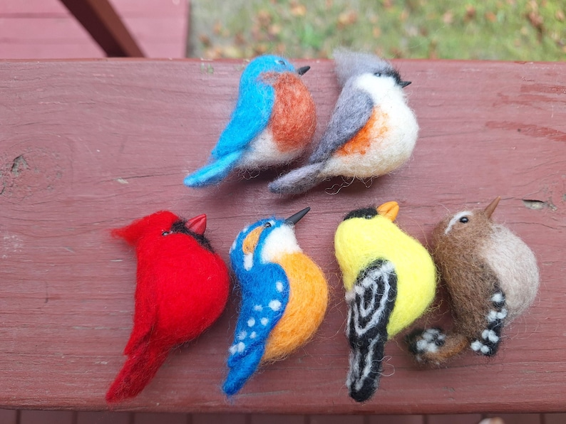 Needle Felted Bird: Realistic Wool Bird Decoration - Etsy