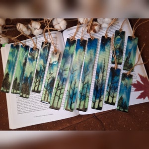 Handmade Resin Bookmark. Scenic Bookmark. Luxury Beautiful Bookmark ...