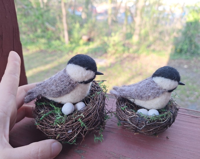 Tiny Needle Felted Bird. Realistic Bird. Felted Bird Decorations. Small ...
