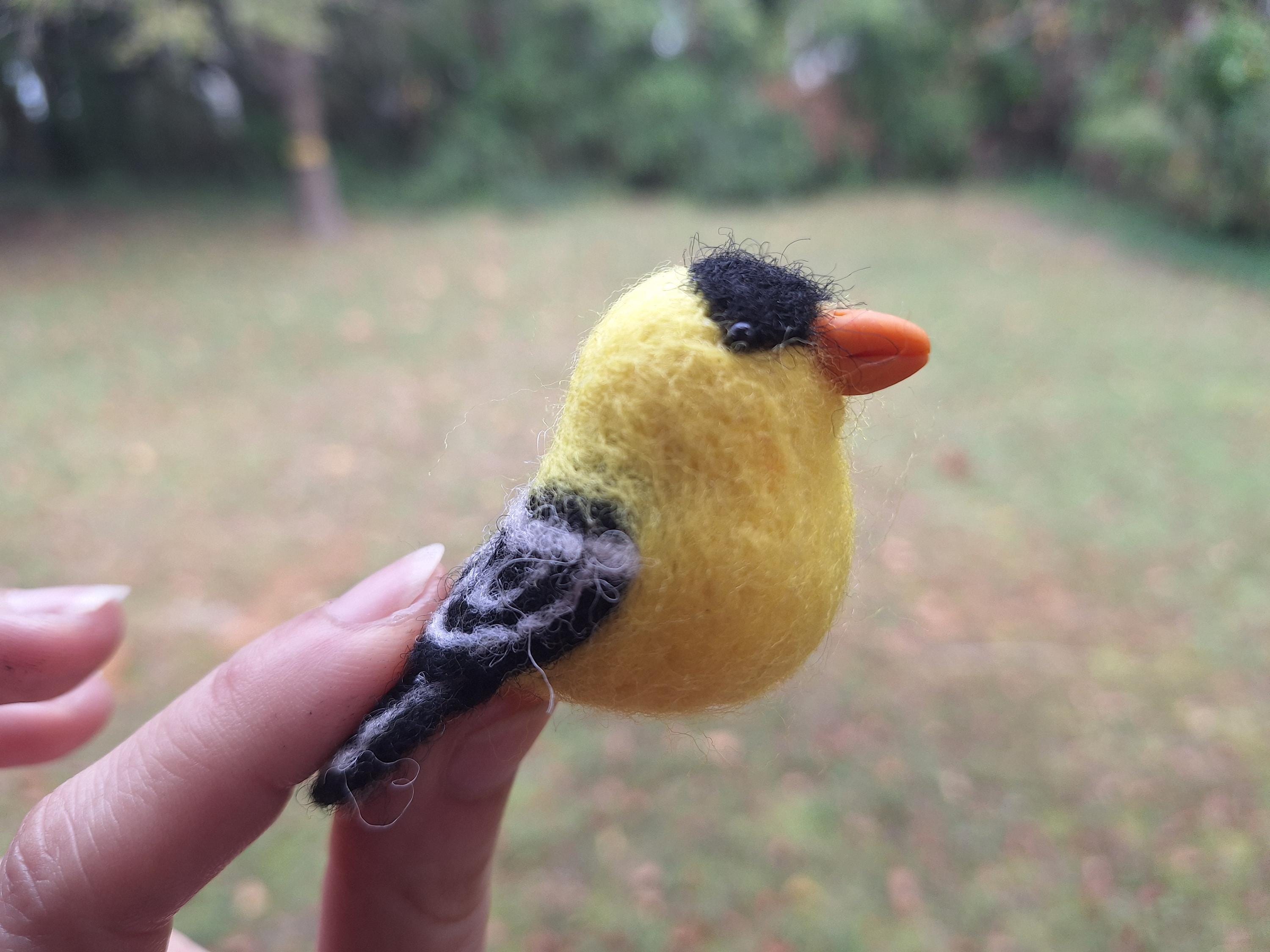 Needle Felted Bird: Realistic Wool Bird Decoration - Etsy