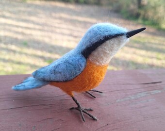 Tiny Needle Felted Bird. Realistic Bird. Felted Bird Decorations. Small ...