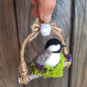 Tiny Needle Felted Bird. Realistic Bird. Felted Bird Decorations. Small ...