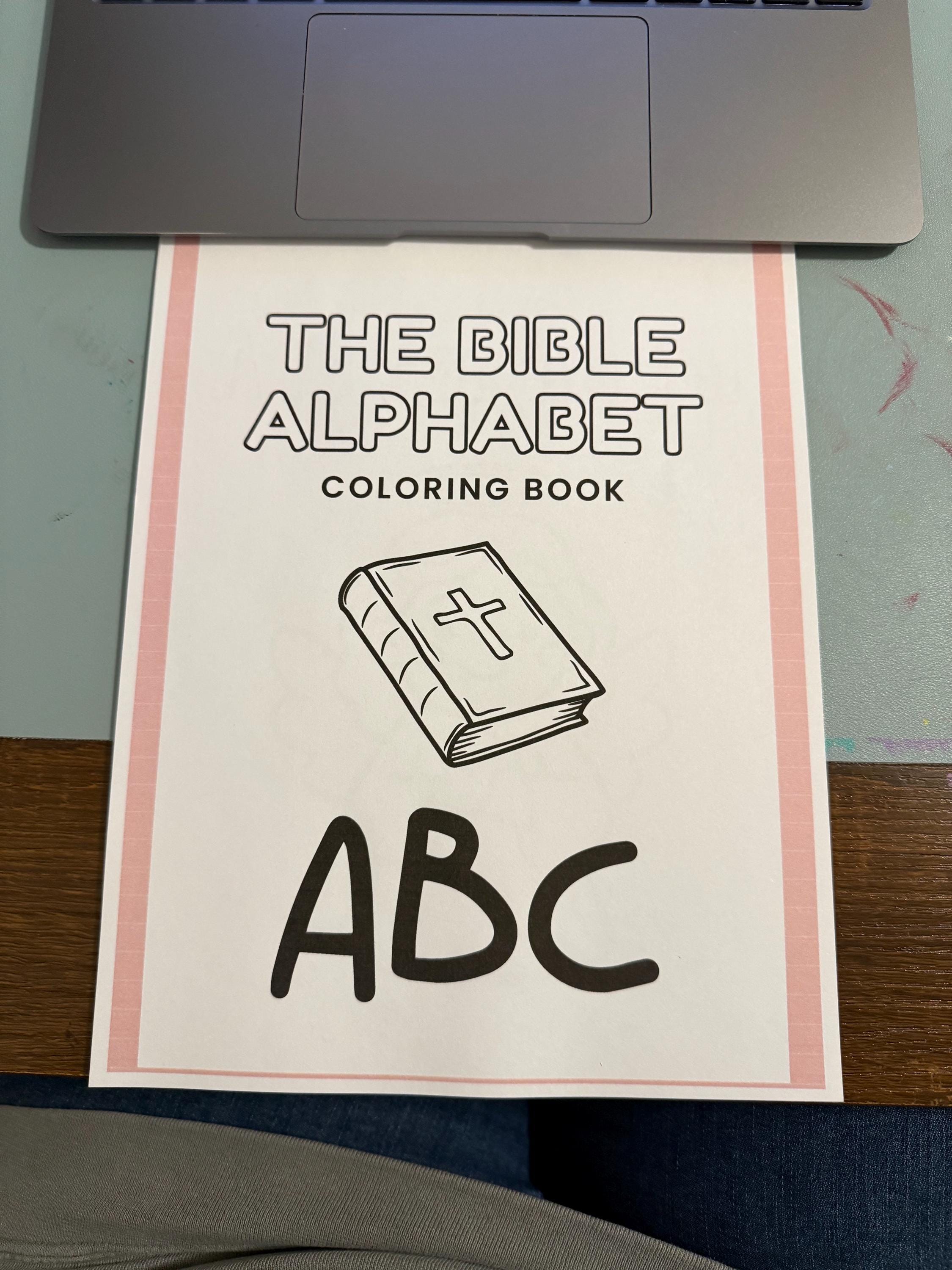 The Bible Alphabet Coloring Book - Etsy