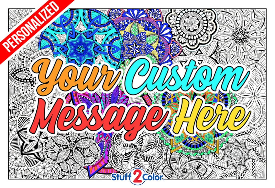 Make Your Own Custom Giant Coloring Poster - Great for Hospitals, at ...