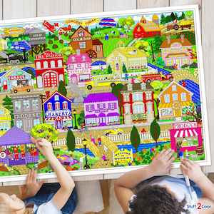 Personalize Your Own Town and Just Add Color - Giant Coloring Poster - Etsy