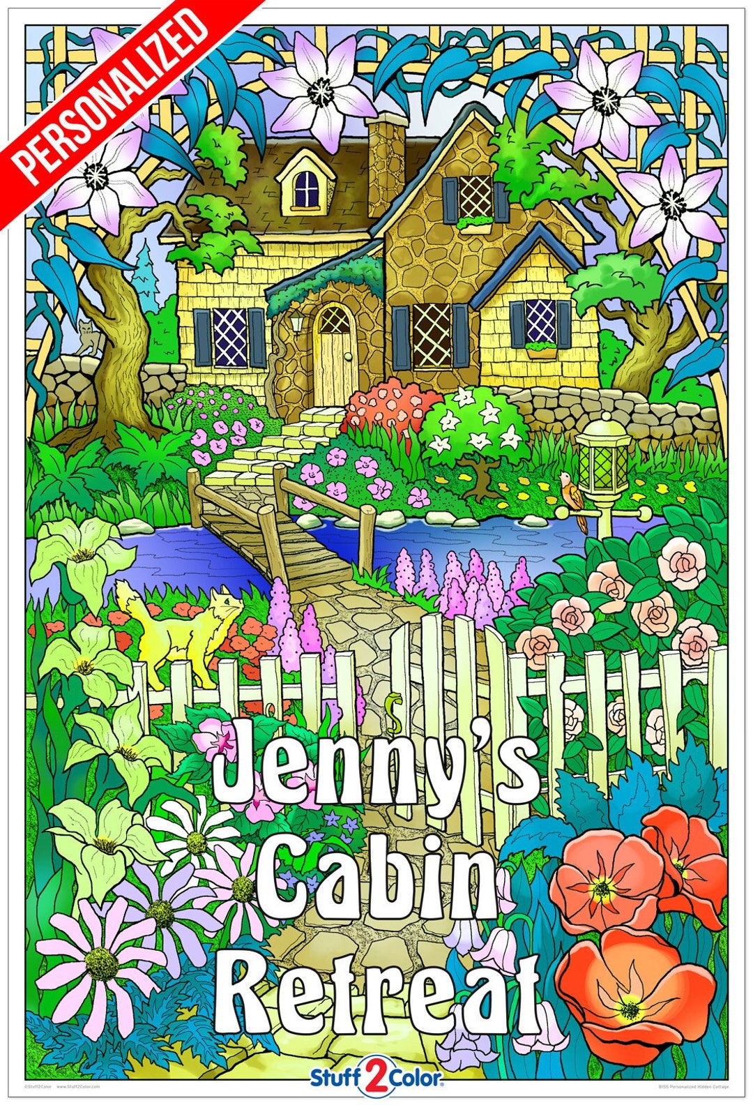 Make Your Own Giant Coloring Poster - Hidden Cottage Design Poster ...