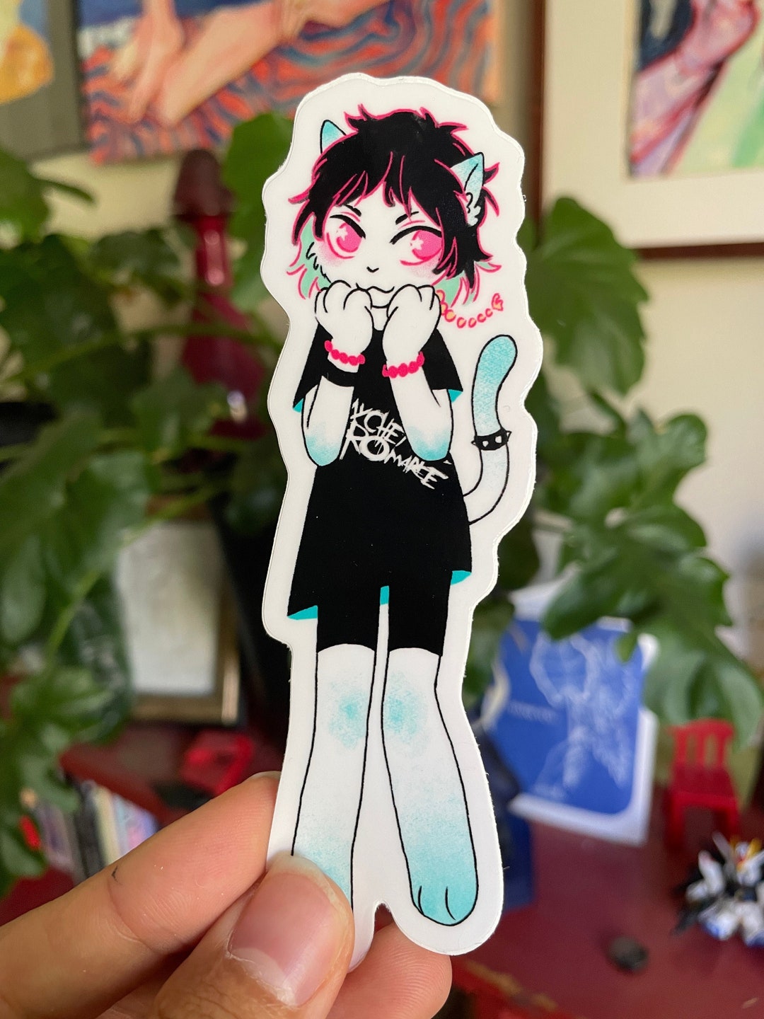 Emo Catboy Vinyl Sticker — My Chemical Romance — Scene — Trans Boy - Etsy