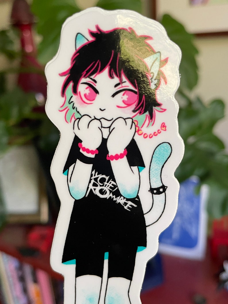 Emo Catboy Vinyl Sticker My Chemical Romance Scene Trans - Etsy