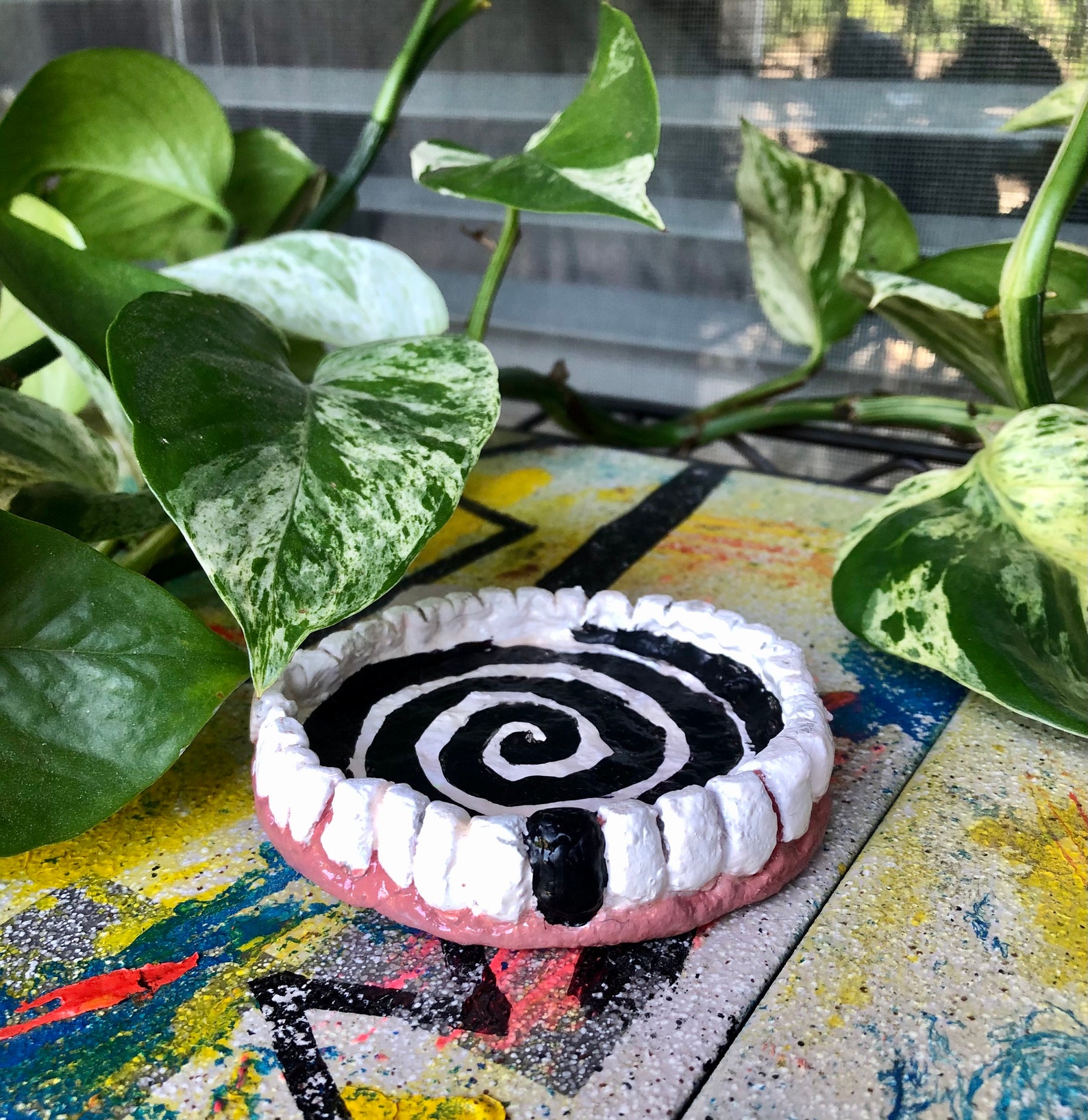Teeth Ashtrays/trinket Dish ((made Out of Recycled Paper)) - Etsy