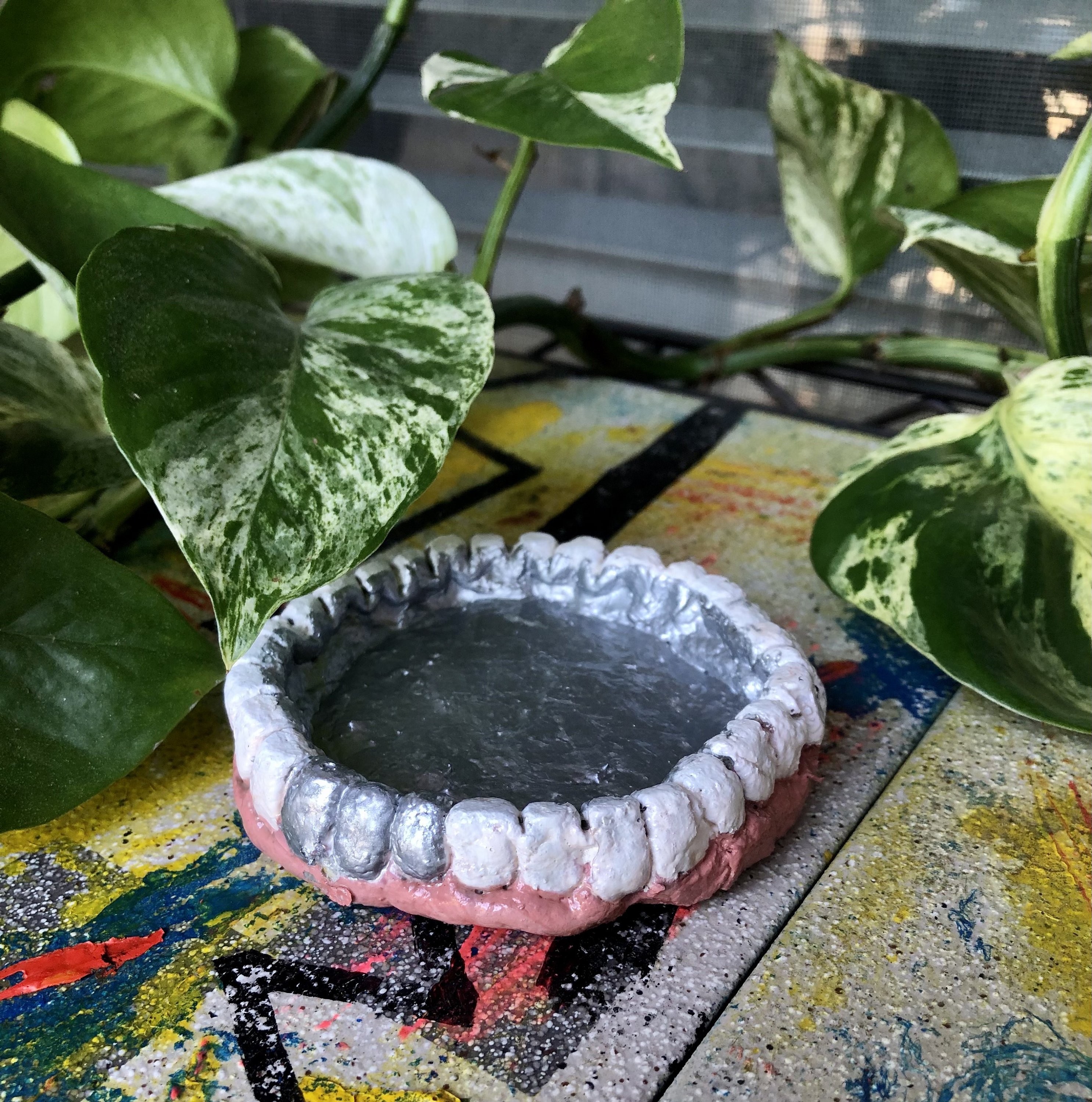 Teeth Ashtrays/trinket Dish ((made Out of Recycled Paper)) - Etsy