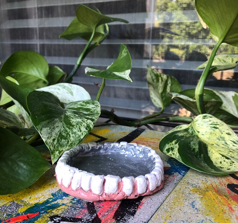 Teeth Ashtrays/trinket Dish ((made Out of Recycled Paper)) - Etsy