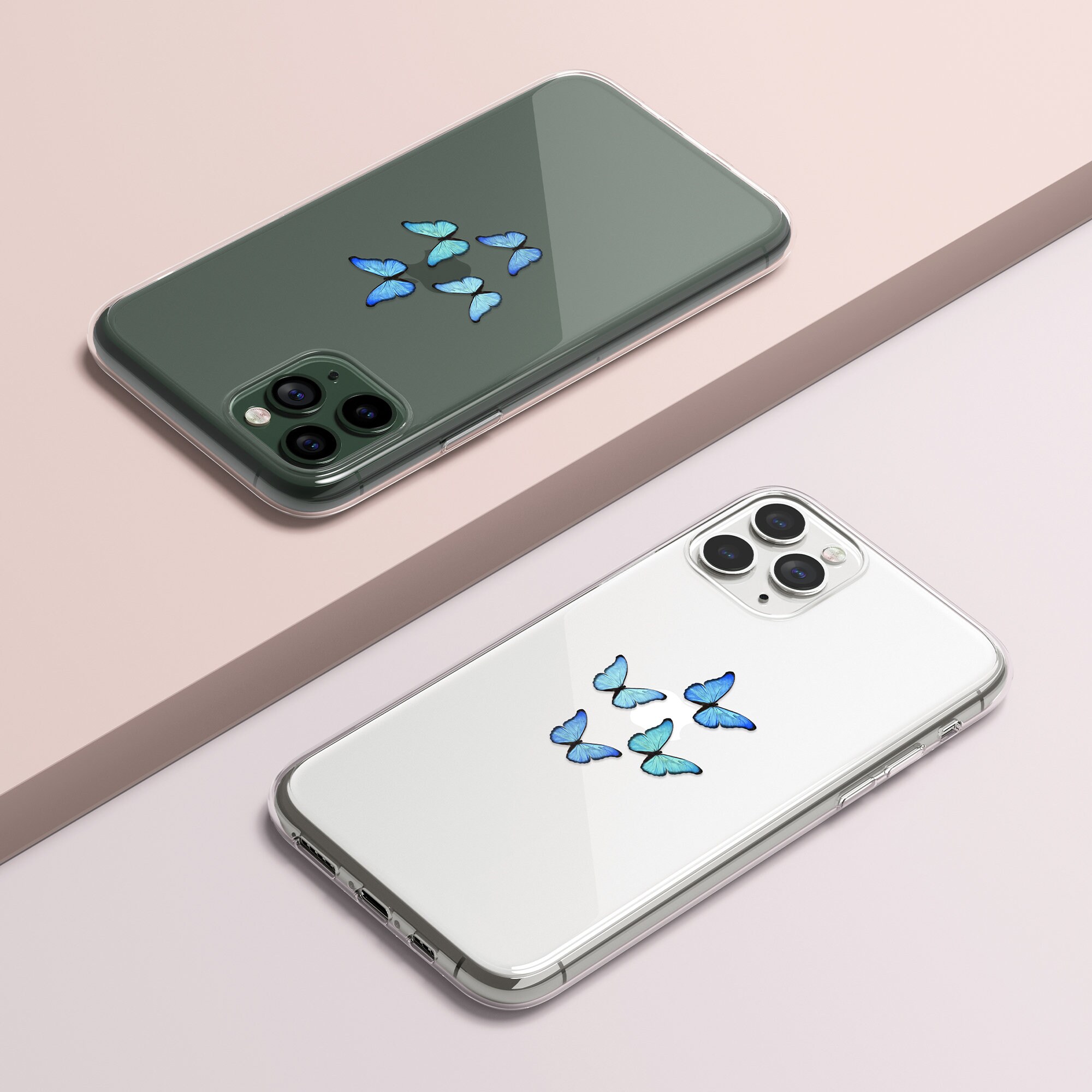 Light Blue Butterflies Case Butterfly Aesthetic Summer | Etsy