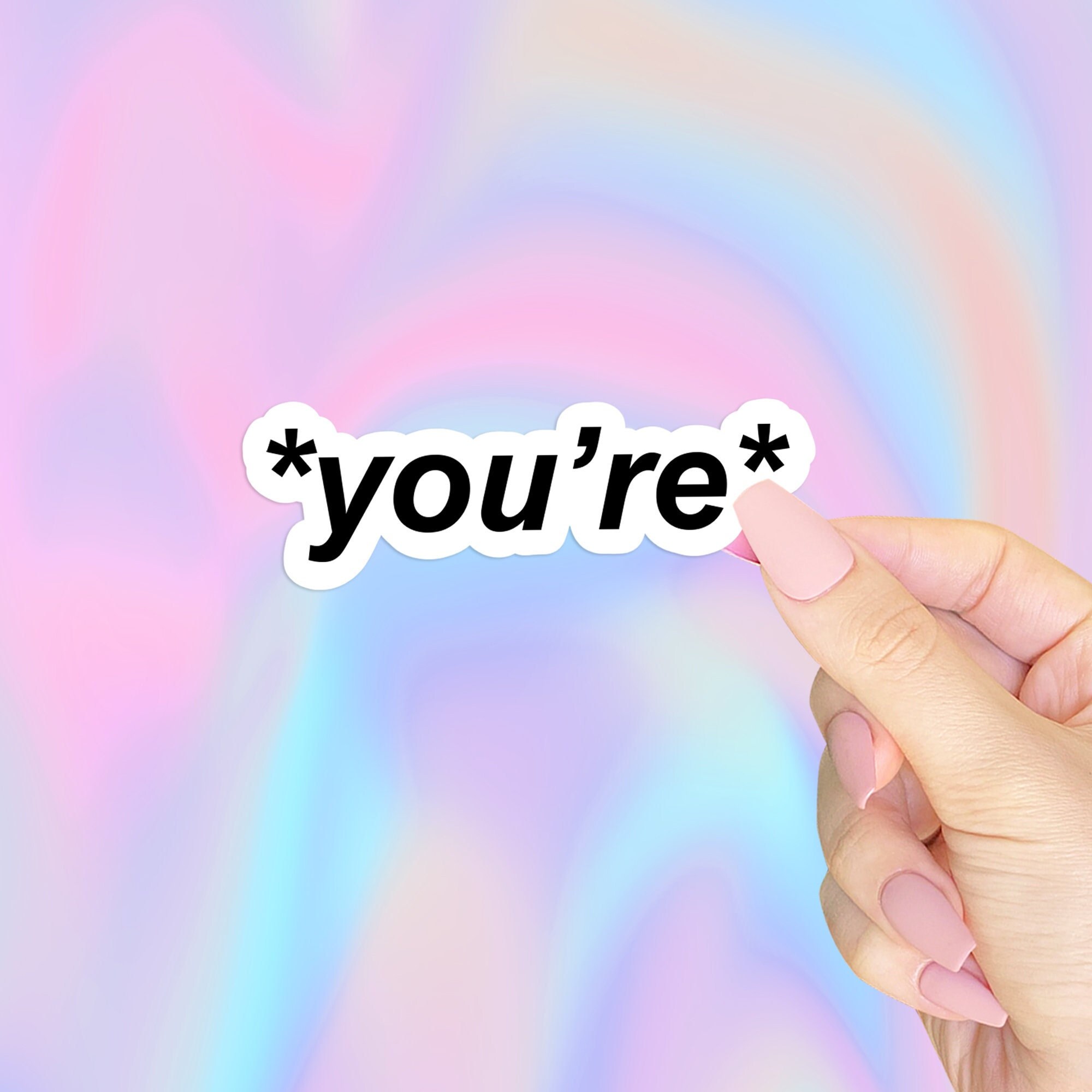 Laptop Funny Sticker You're* Grammar Sticker Laptop Sticker Electronics ...