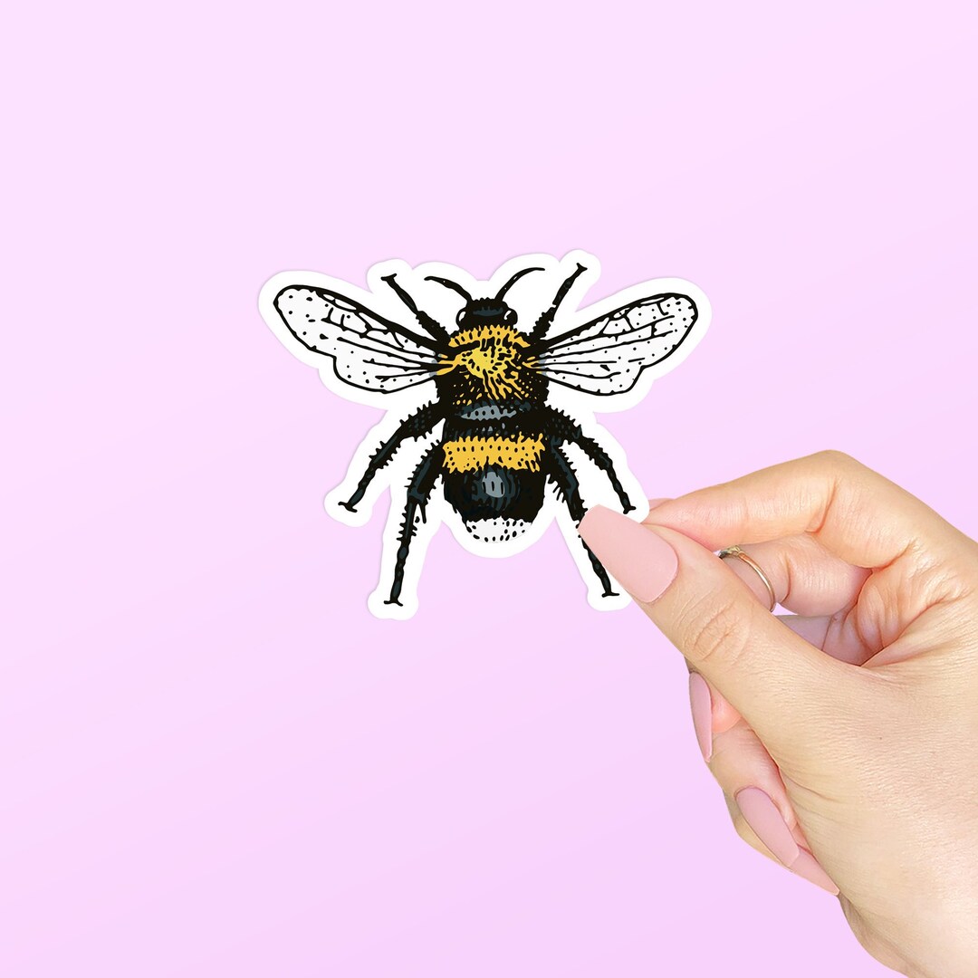 Bumble Bee Sticker, Honey Bee Decal, Cute Bee Stickers, Beekeeping ...