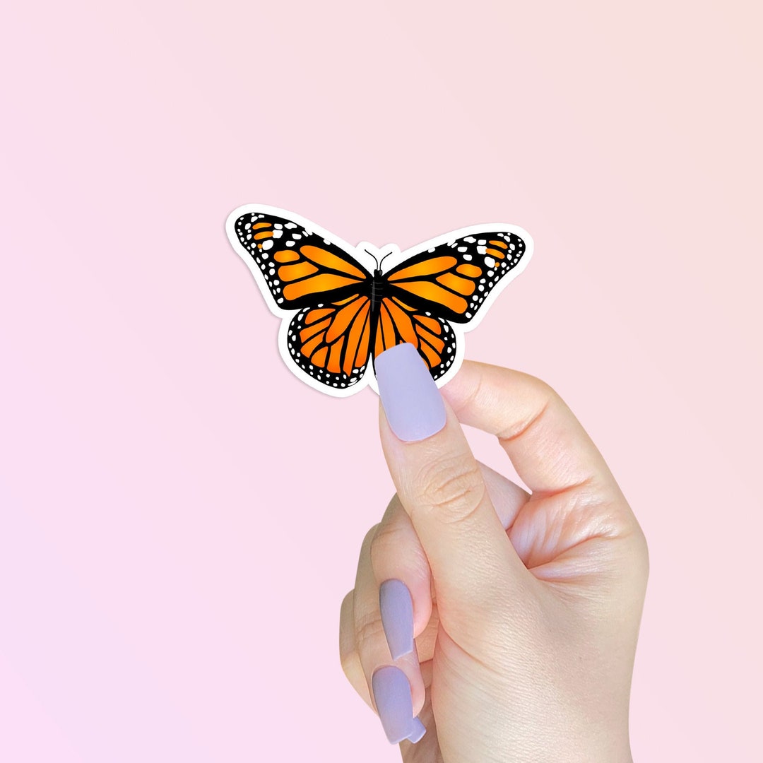 Monarch Butterfly Sticker Butterfly Decal 2000's Sticker Cute Stickers ...