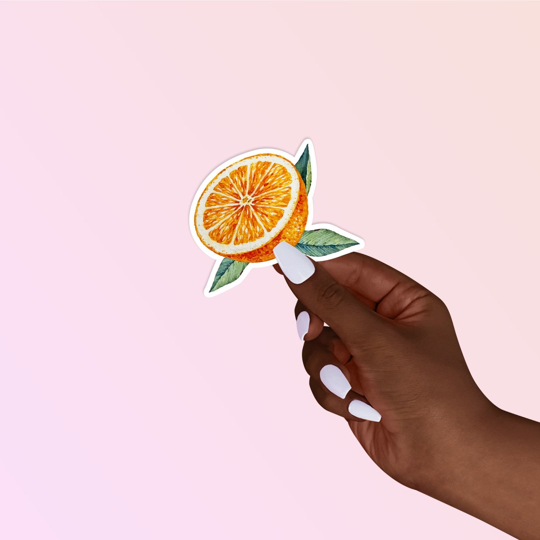 Orange Fruit Vinyl Sticker for Water Bottle, Cute Florida Sticker ...