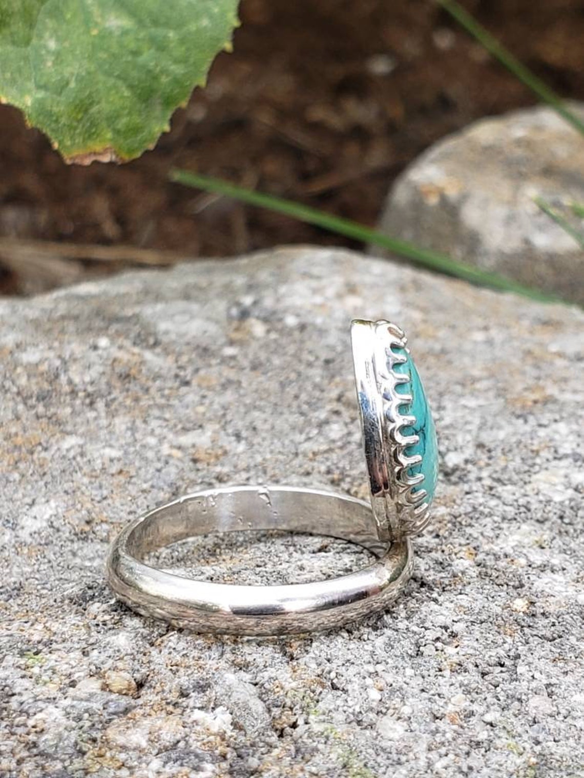Modern Turquoise Ring - Etsy