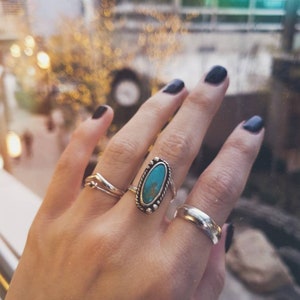 Unique Handmade Silver and Turquoise Ring - Etsy