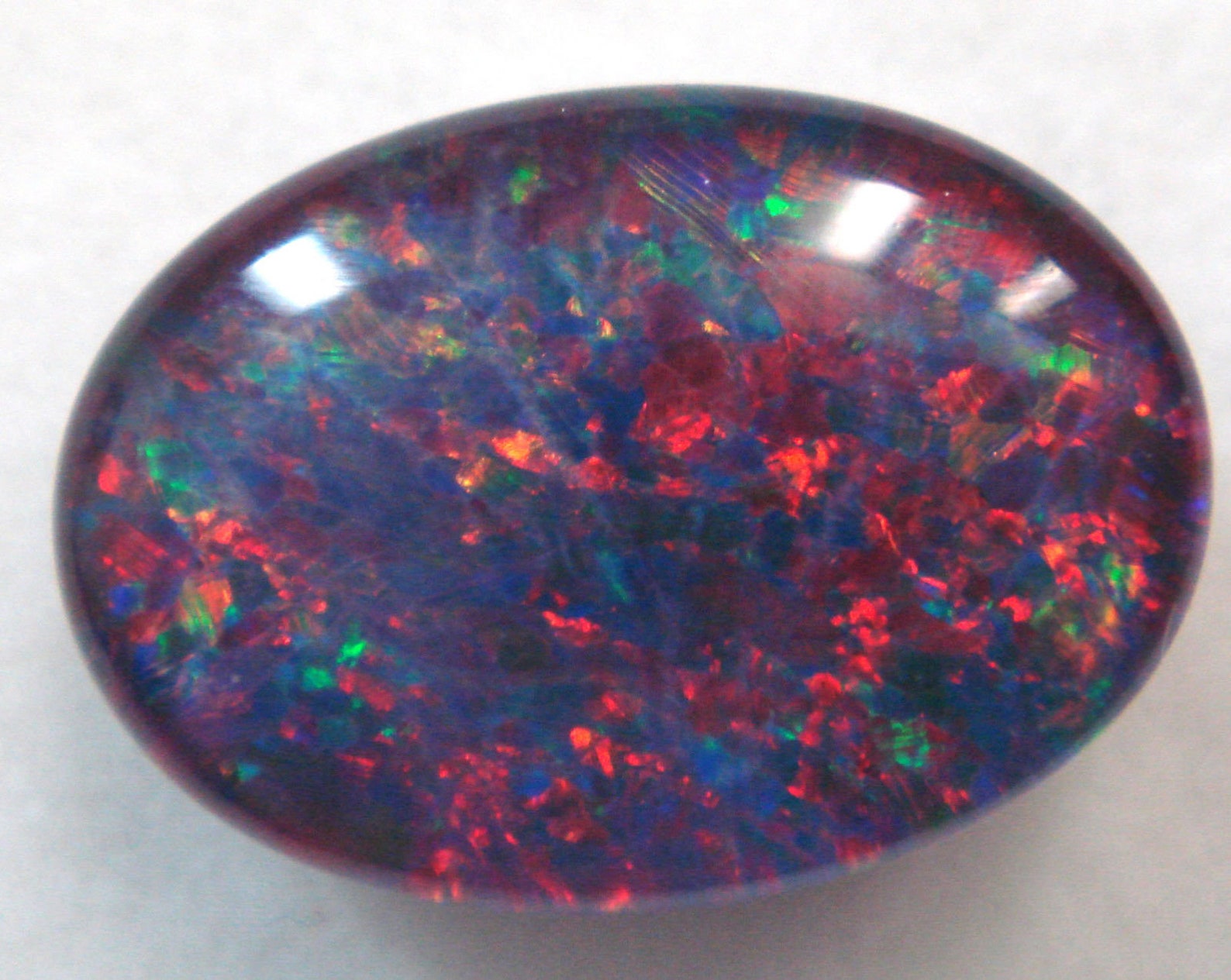 Australian 14x10x4mm Natural Black Triplet Opal Stone for Ring Pendant ...