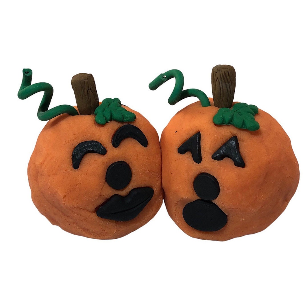 Pumpkin Play Dough Kit: Halloween Sensory Activity, Fall Party Favors ...